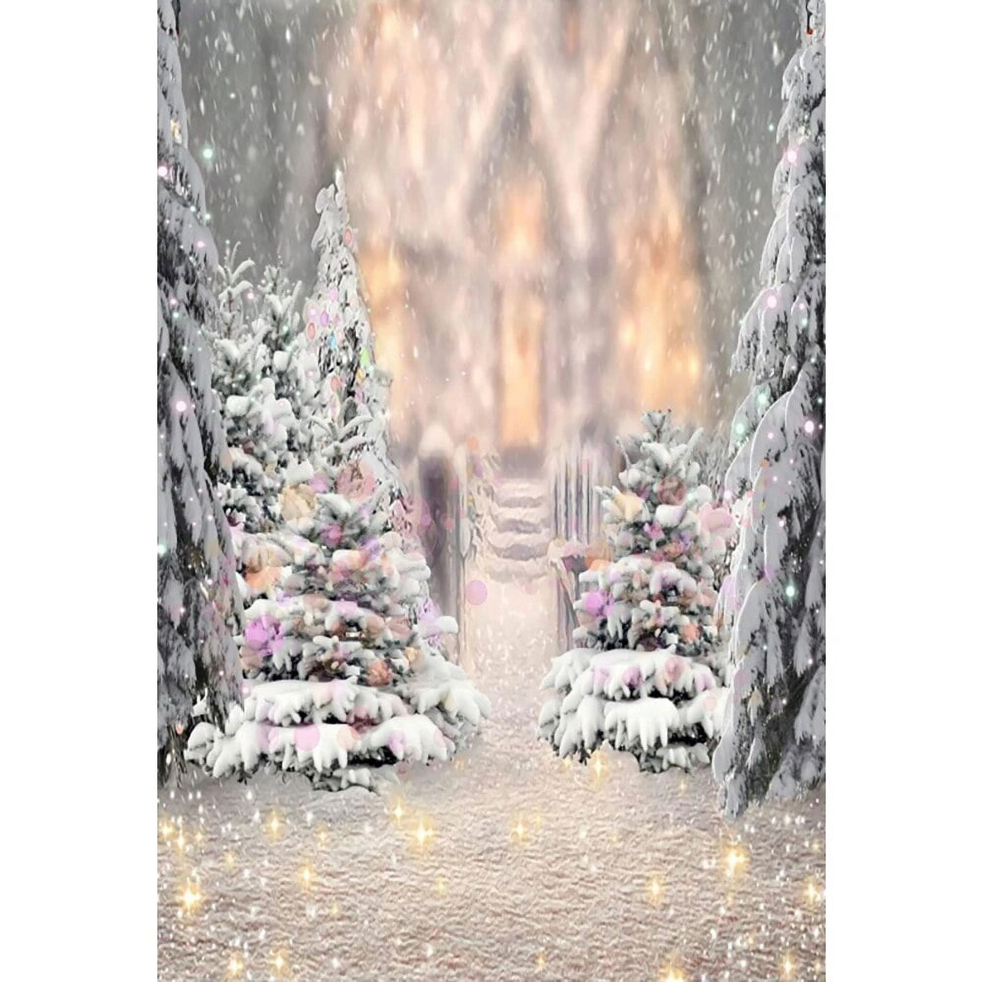 Christmas Decoration Background Winter Snow Showers Window Mantel Baby ...