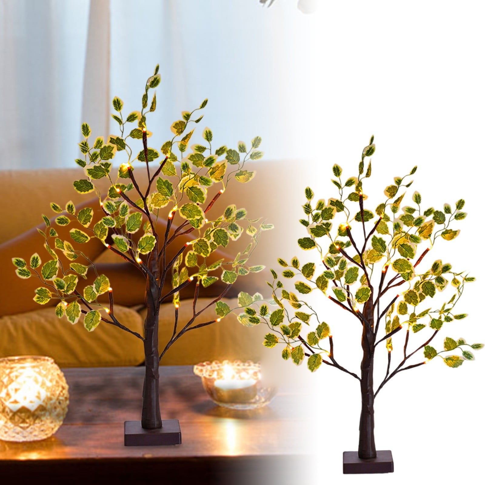 Christmas Decoration Coffee Colored Night Lights Indoor Display Windows ...