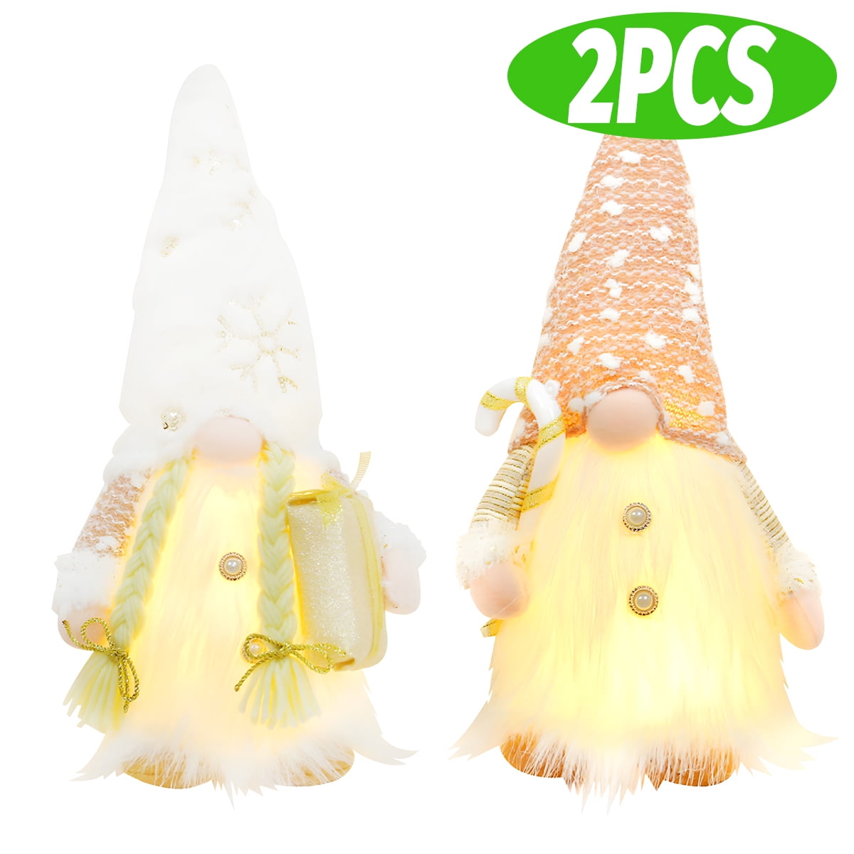 Christmas Decoration Gnomes Plush LED Gnomes Dwarf Elf Dolls for ...