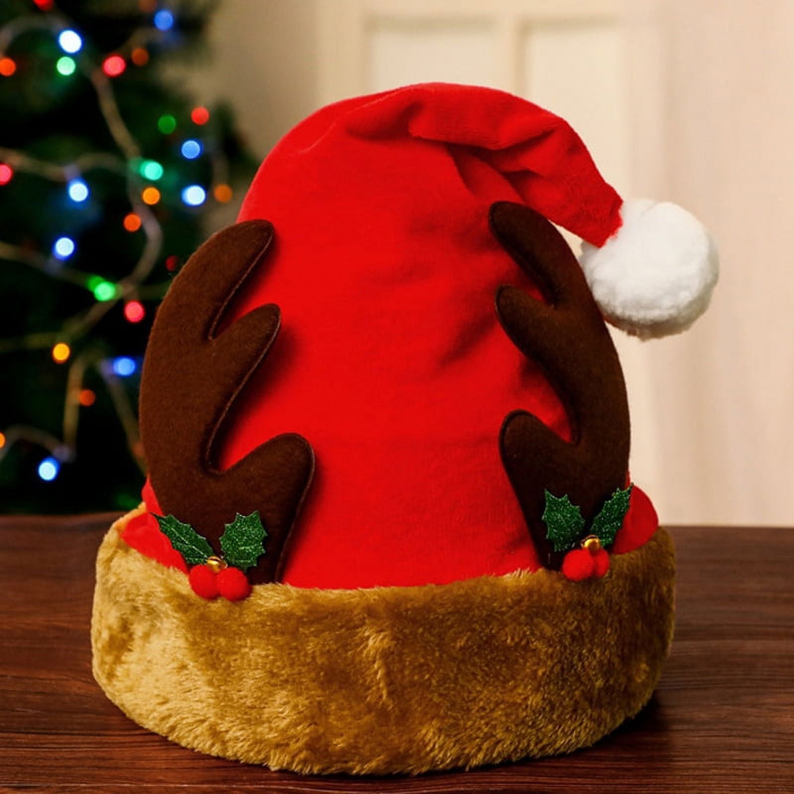 Christmas Decoration Hats Elk Hat Cartoon Hat Elf Hat Holiday Hats ...