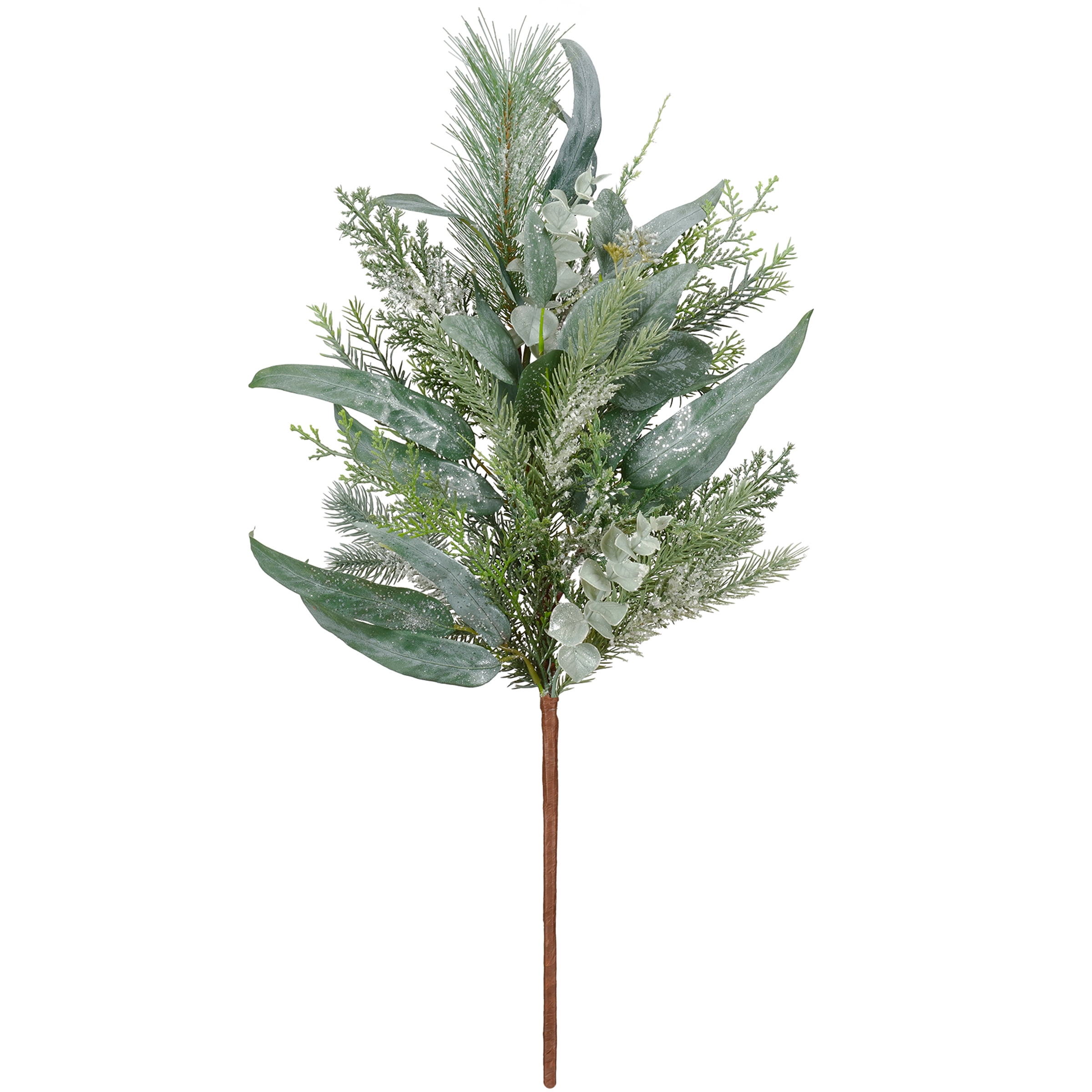 Christmas Decoration Iced Spray Pine Pick , 14 x 28 Inch - Walmart.com