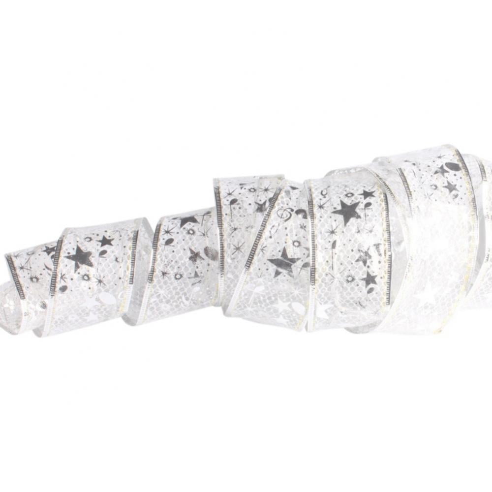 Christmas Decoration LED Ribbon Lights Christmas Tree DIY Lace Bows ...
