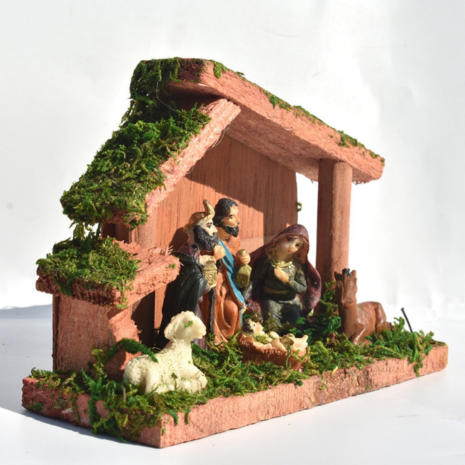 Christmas Decoration For The Nativity Of Jesus Manger Scene Stable ...