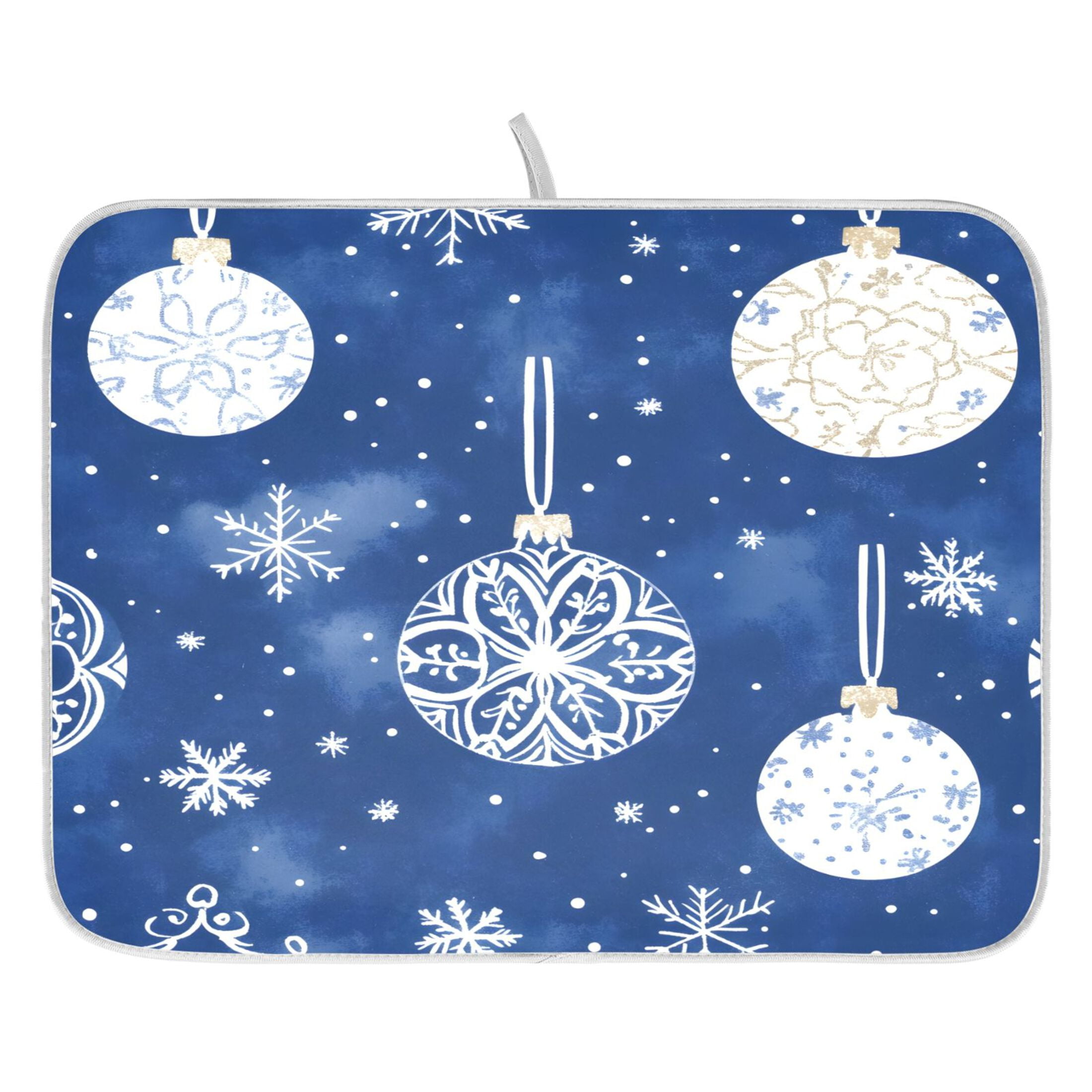 Christmas Decoration Pattern Drying Dish Mat Quick Drying Absorbent ...