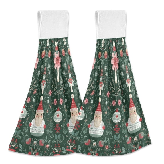 Christmas Decoration Pattern Hand Towels 2 Pack Quick Drying Home ...