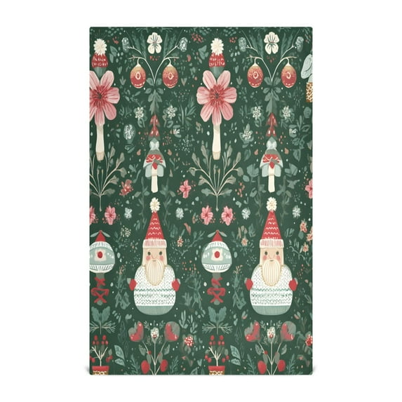 Christmas Decoration Pattern Kitchen Towels Dishcloth Decorative Waffle ...