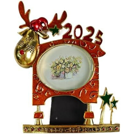 Christmas Decoration Photo Frame 3x2.5 Christmas Snowflake metal Photo ...