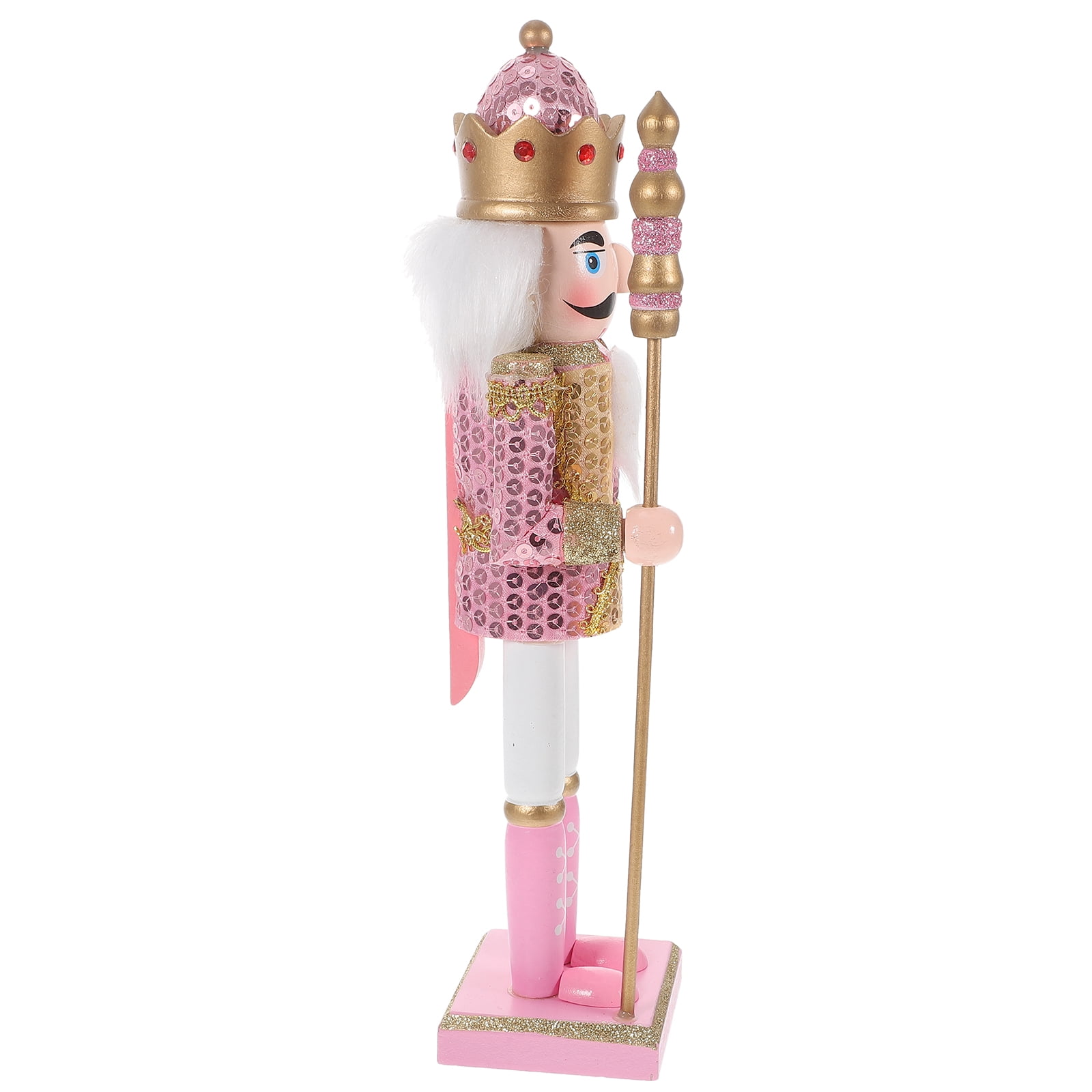 Christmas Decoration Pink Nativity Nutcracker Soldier Gift Mouth ...