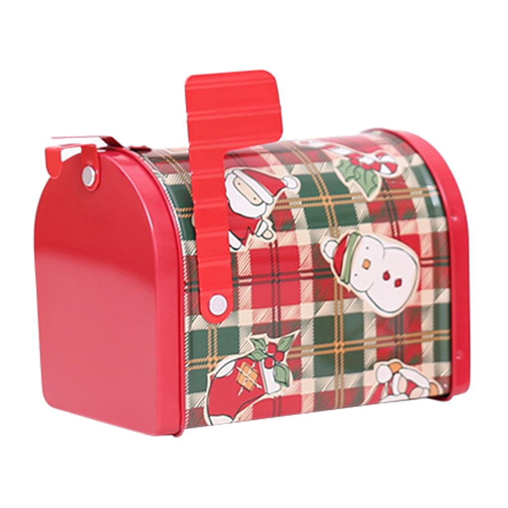 Christmas Decoration Santa Metal Letterbox / Post Box / Mail Box - Red ...