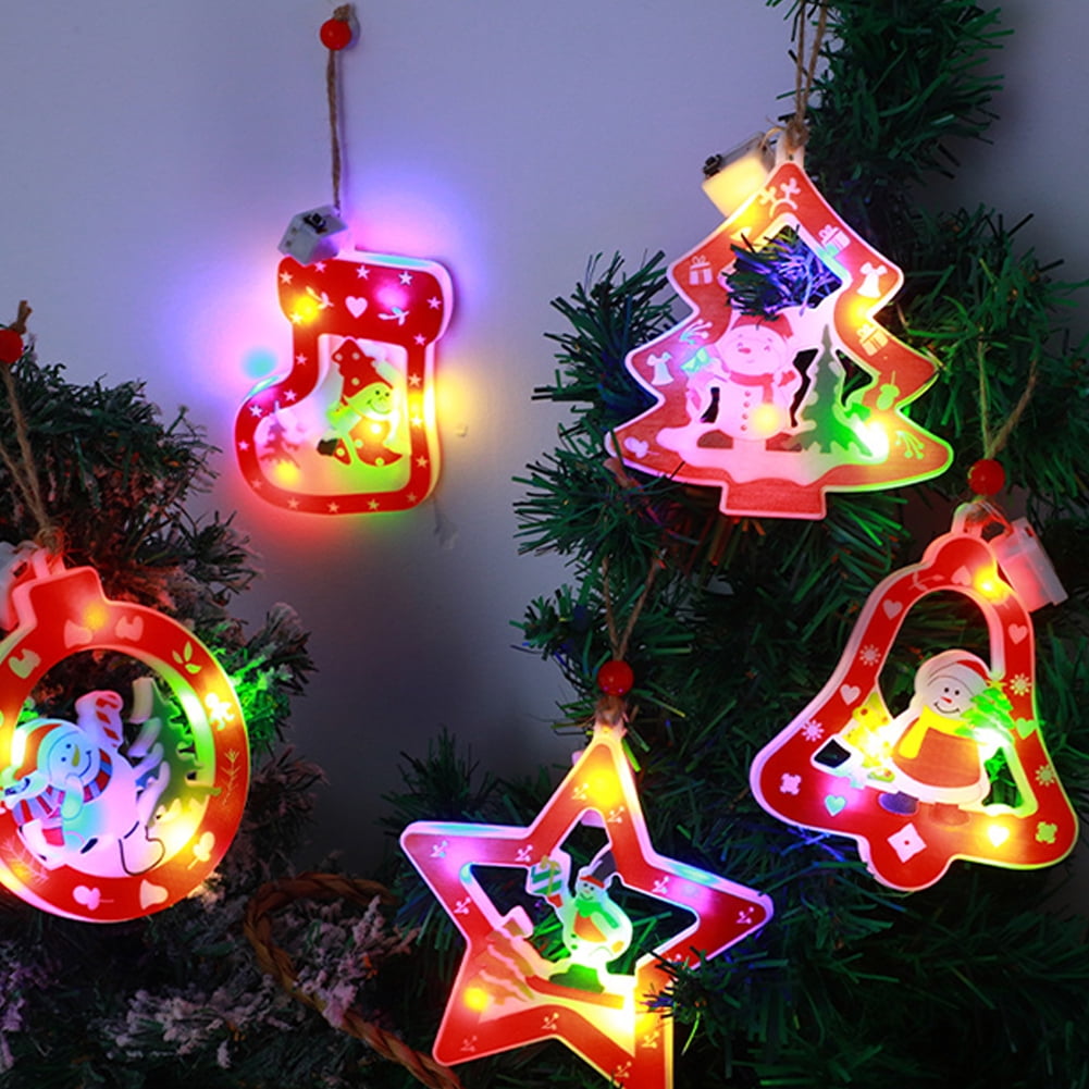 Christmas Decoration Window Light Hanging Ornaments Battery Operated ... Christmas Decoration Window Light Hanging Ornaments Battery Operated ...