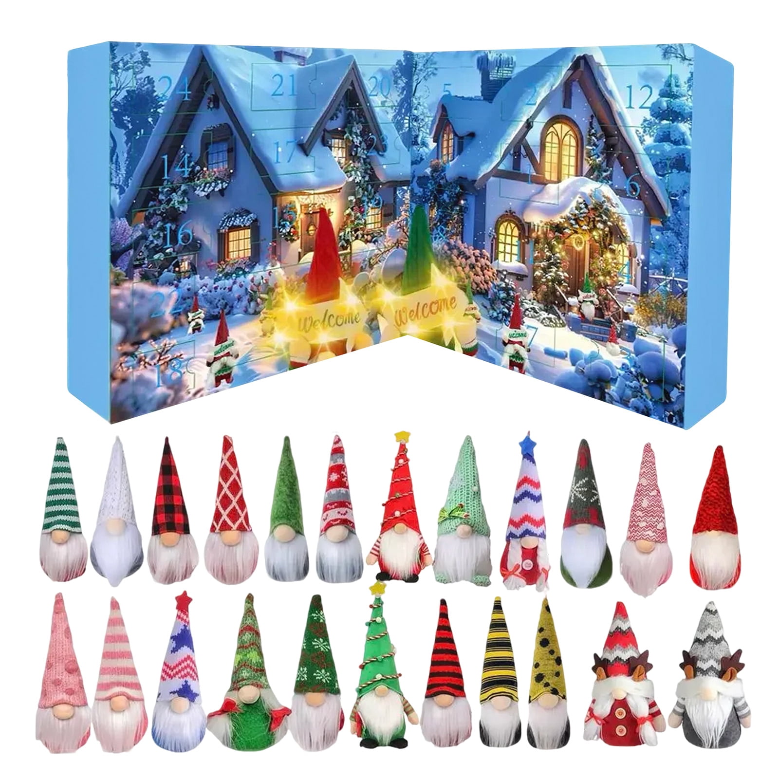 Christmas Decorations 2025 Gnome Shows Advent Calendar 24 Days ...