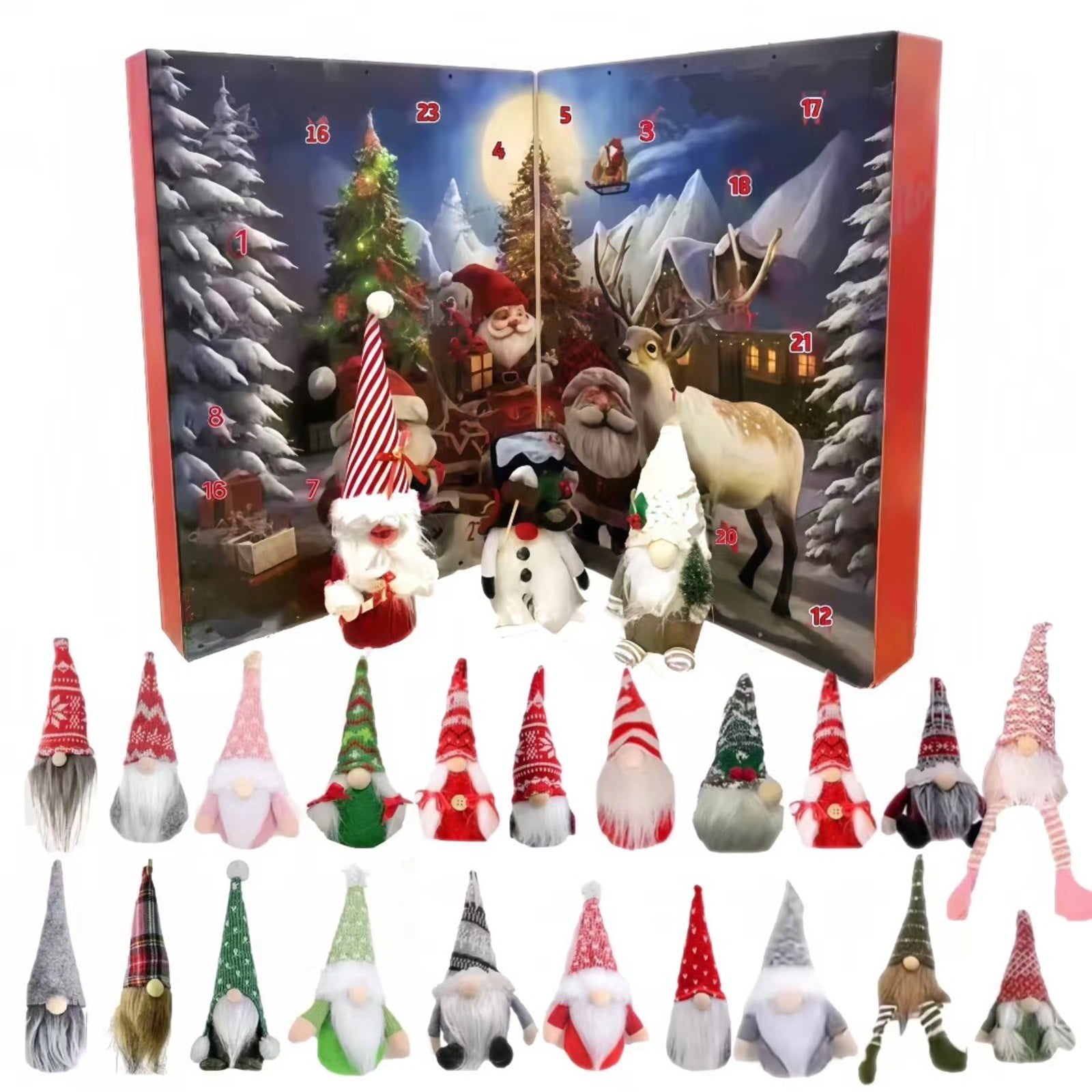 Christmas Decorations 2025 Gnome Shows Advent Calendar 24 Days ...