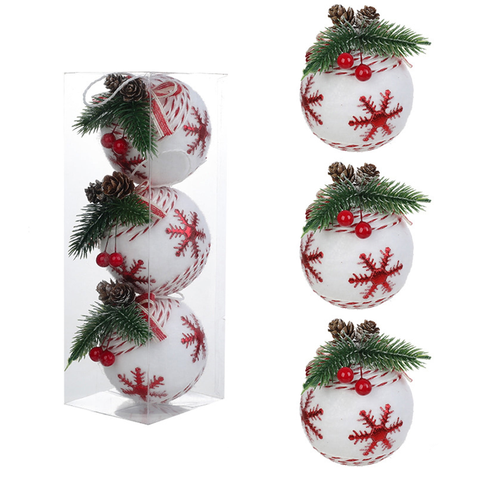 Christmas Decorations 2025!Mrzvby Xmas Tree Ornament Foam Balls ...