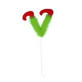 Christmas Decorations, 23.62" Christmas Elf Legs Picks Green Furry ...