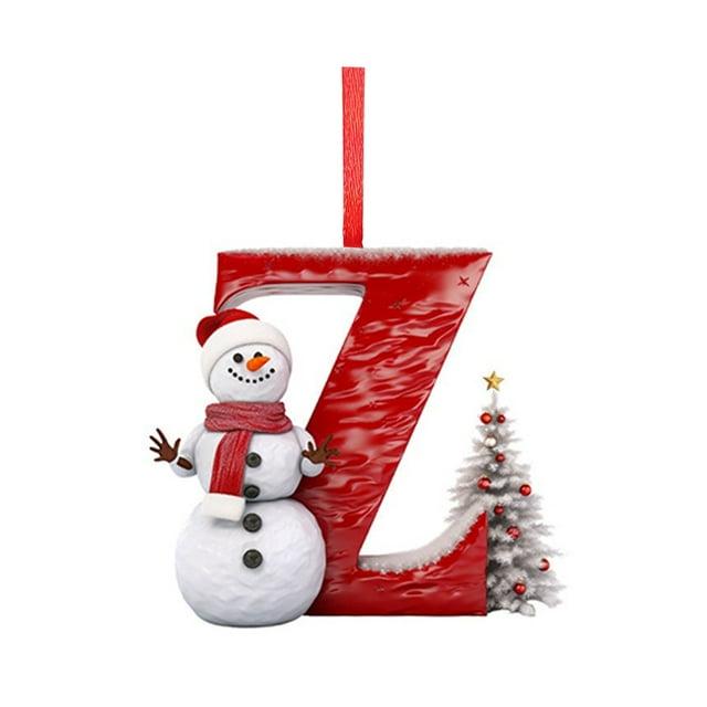 Christmas Decorations,26 Christmas Letters Ornaments A to Z Hanging ...