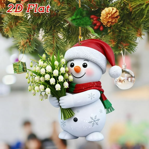 Christmas Decorations 2D Acrylic Cute Cartoon Adorable Baby 8CM ...