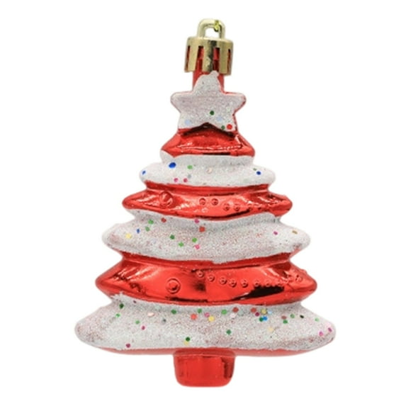 Christmas Decorations 4pcs Shape Hanging Shatterproof Pendant Hanging ...