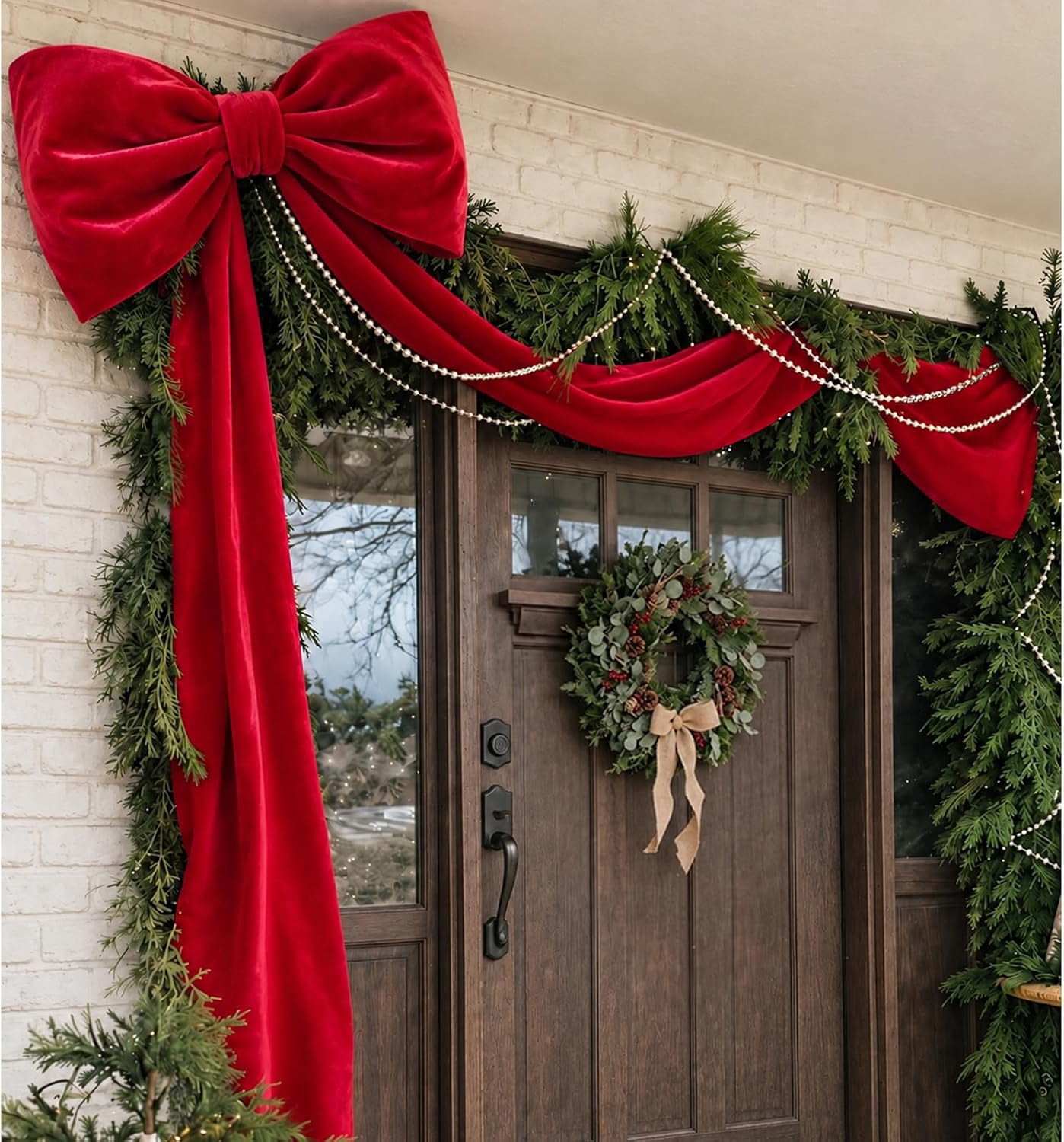 Christmas Decorations - 6 Ft Giant Bows for Christmas Tree Decor | Big ...