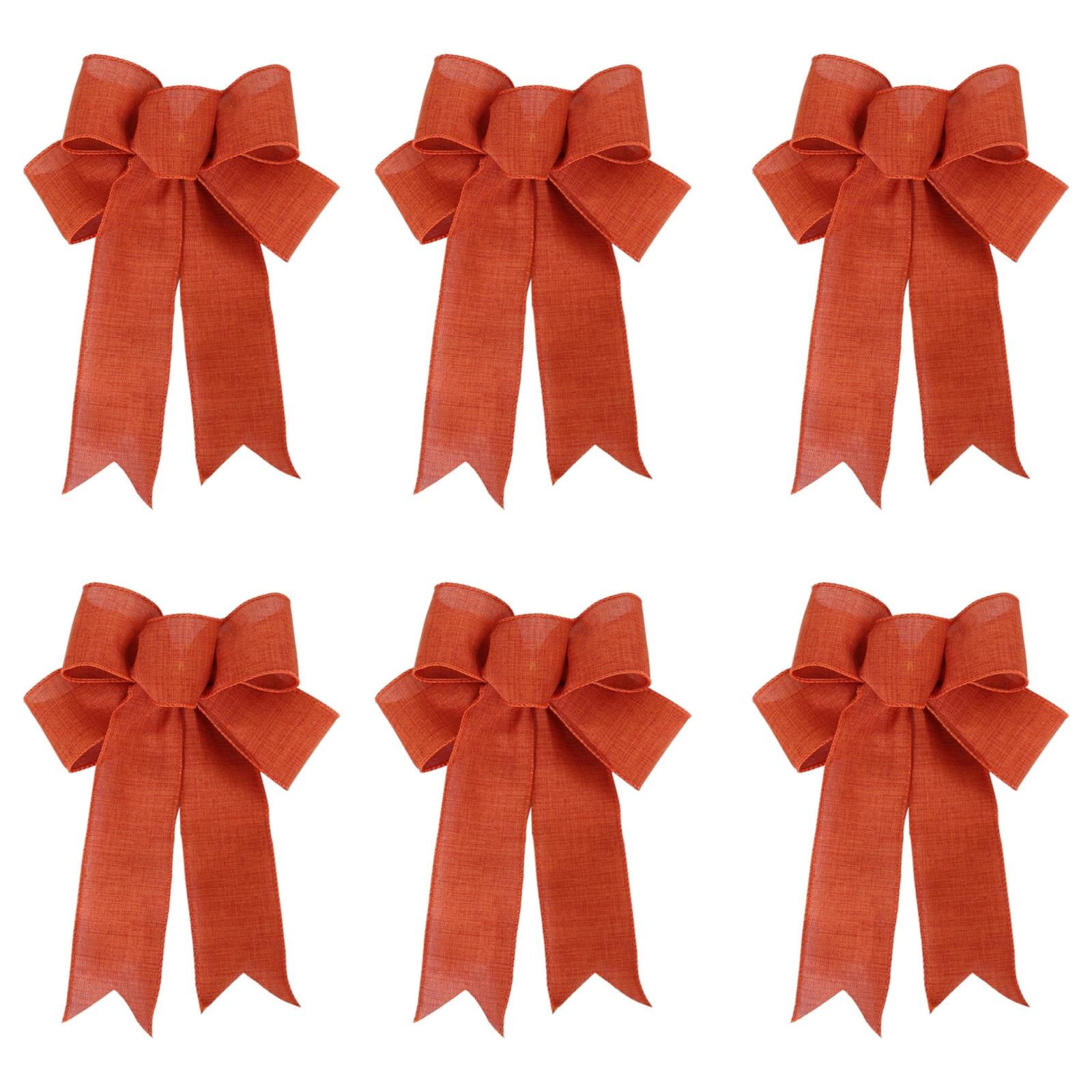 Christmas Decorations 9 Pack Red Wreath Bows For Christmas Outdoor ...