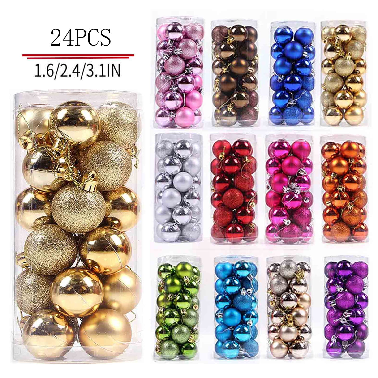 Christmas Decorations Cameland 24Pcs Christmas Balls for Xmas Christmas ...
