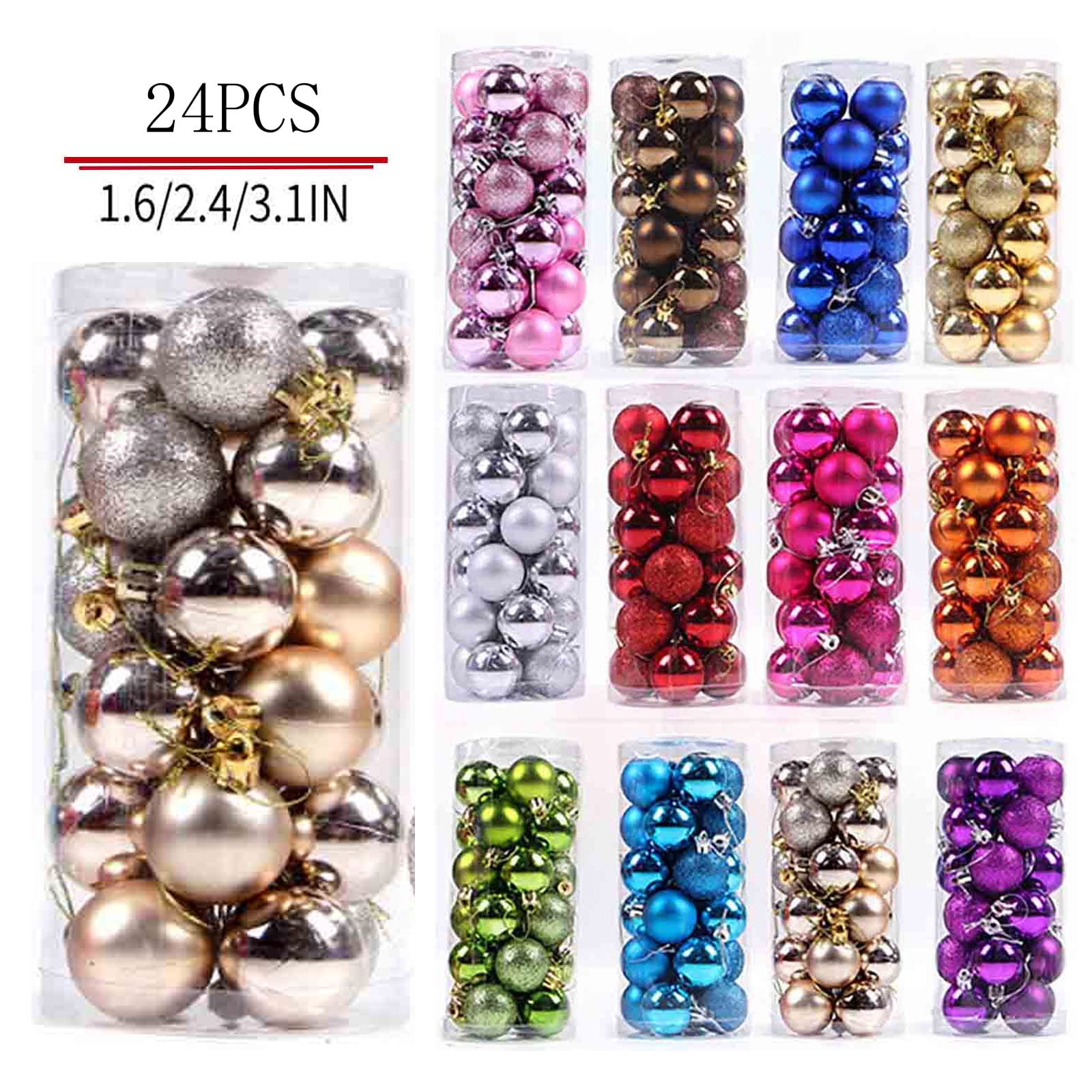 Christmas Decorations Cameland 24Pcs Christmas Balls for Xmas Christmas ...