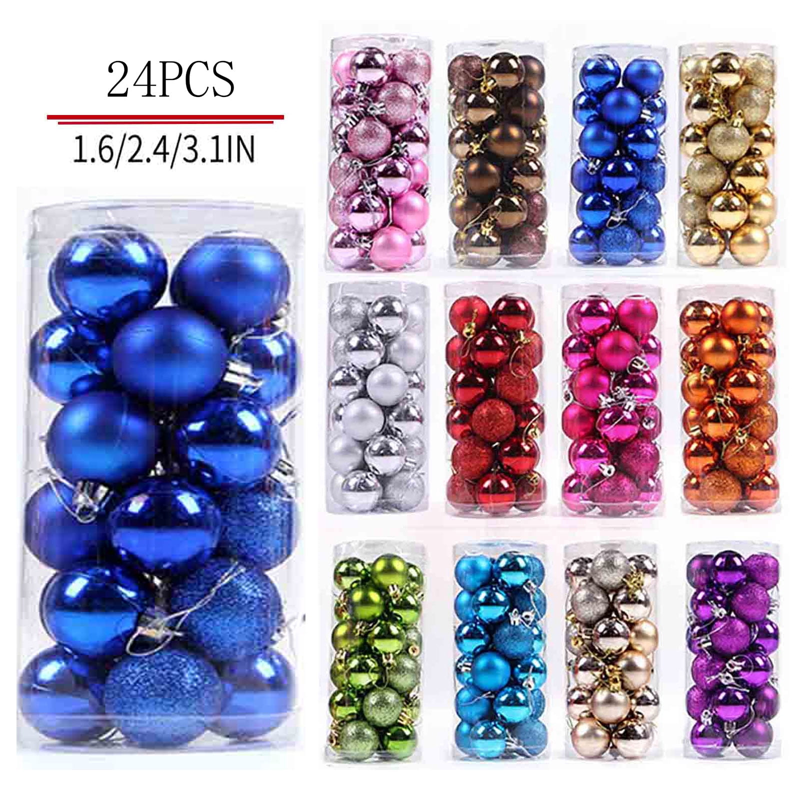 Christmas Decorations Cameland 24Pcs Christmas Balls for Xmas Christmas ...