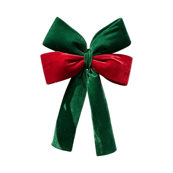 Christmas Decorations Christmas Bows 11.4 * 17.7 Inches Red Velvet ...