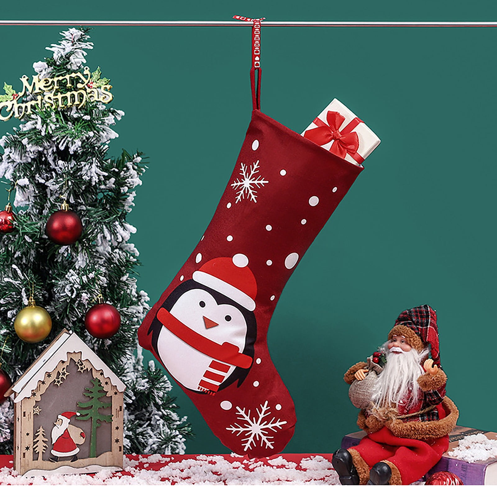 Christmas Decorations Christmas Stocking Glow Christmas Stocking ...