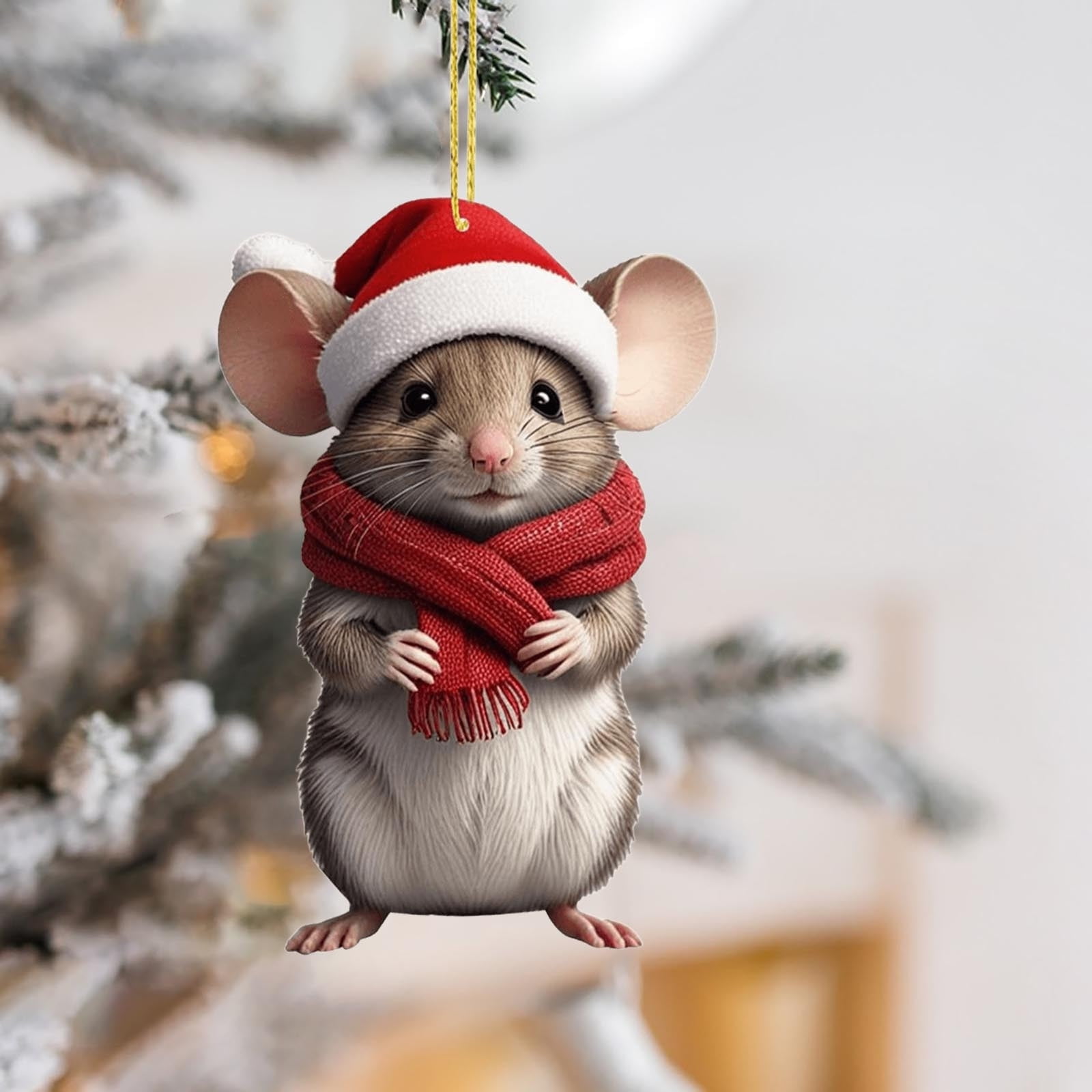 Christmas Decorations, Christmas Tree Ornaments - Cute Mouse Hanging ...
