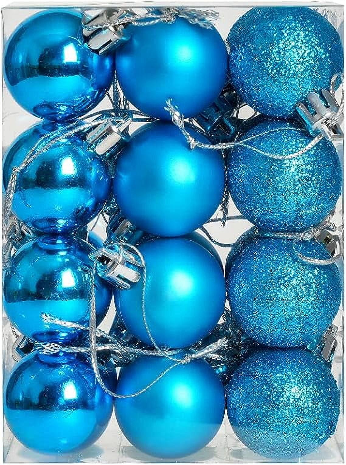 Dvkptbk Shatterproof Christmas Balls Ornament Plastic Sky Blue 0 14