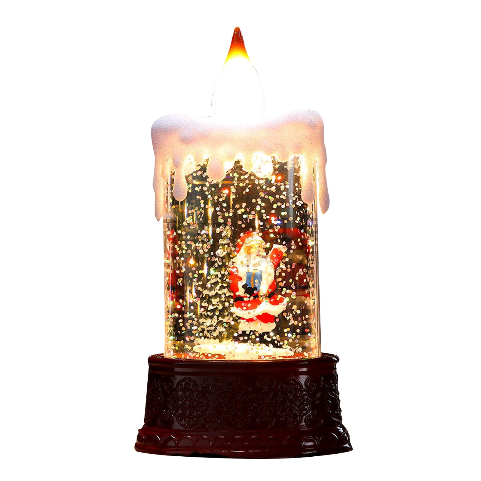 Christmas Decorations Clearance Festive LED Flameless Christmas Candle ...
