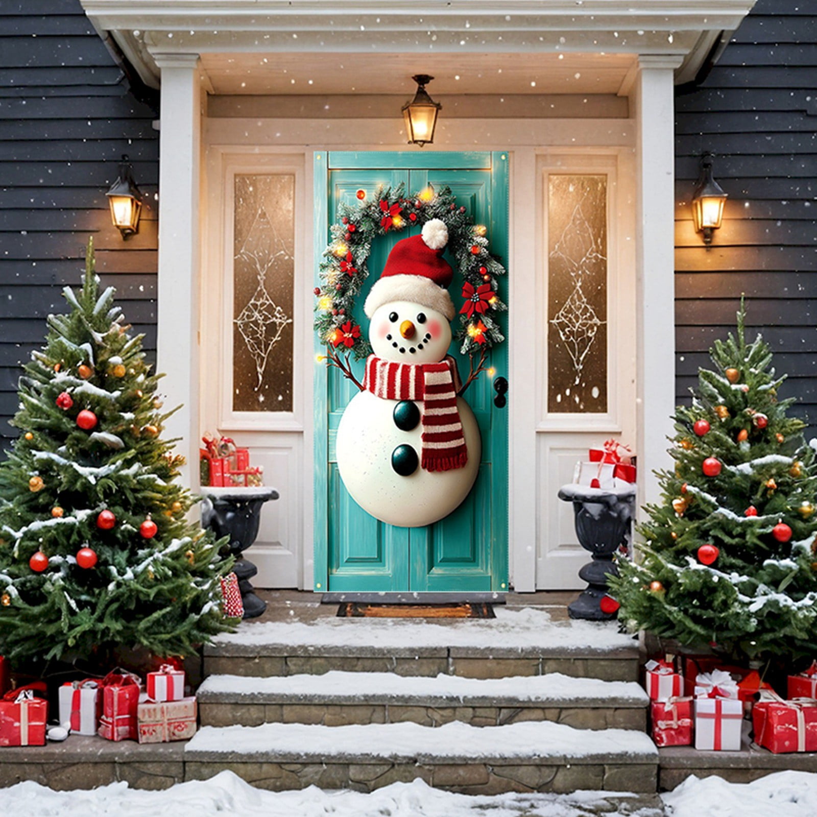 Christmas Decorations, Festive Holiday Door Curtain for Seasonal Home ...