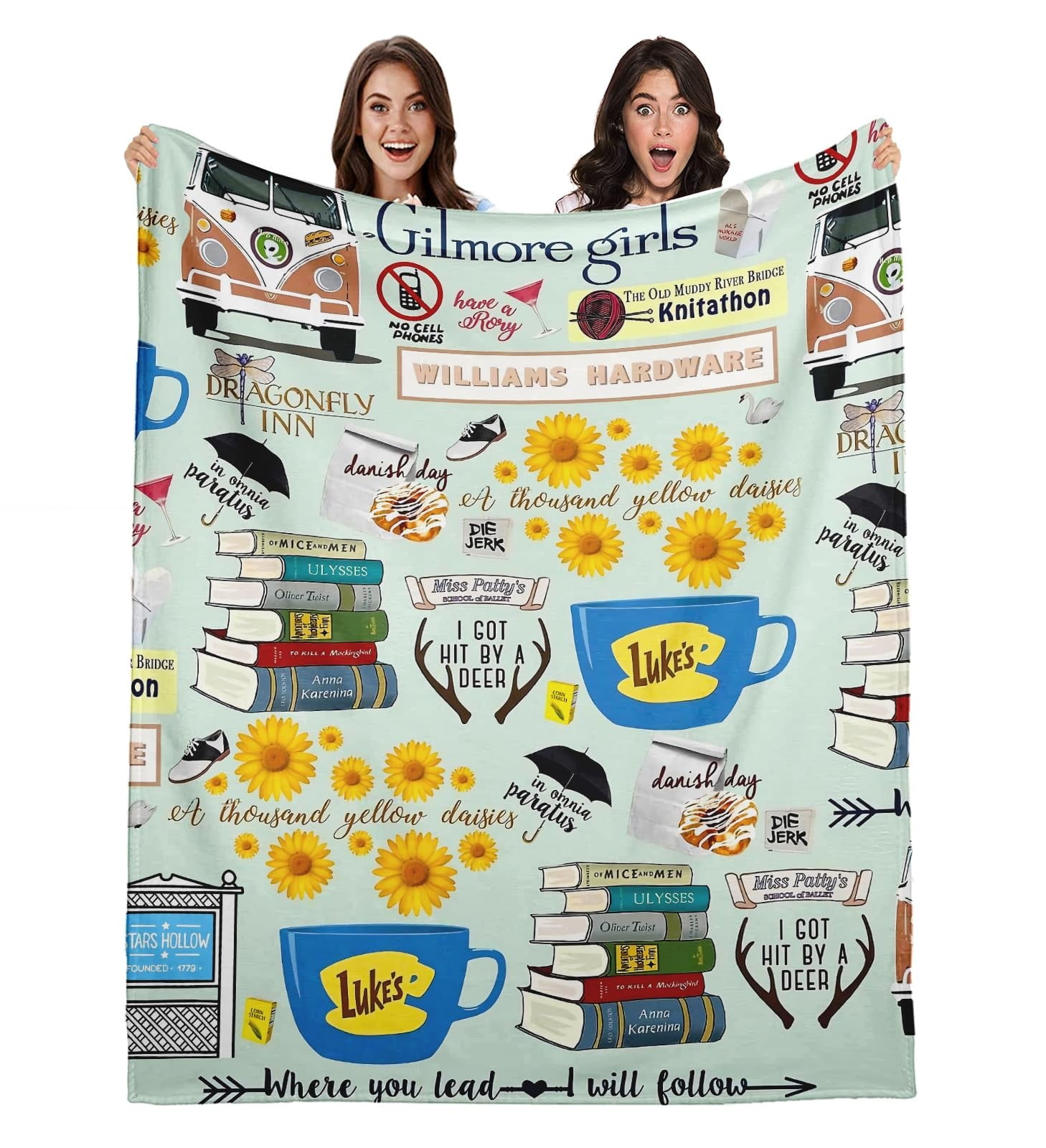 Christmas Decorations Gilmore Girls Flannel Printed Blanket, Ultra Soft ...