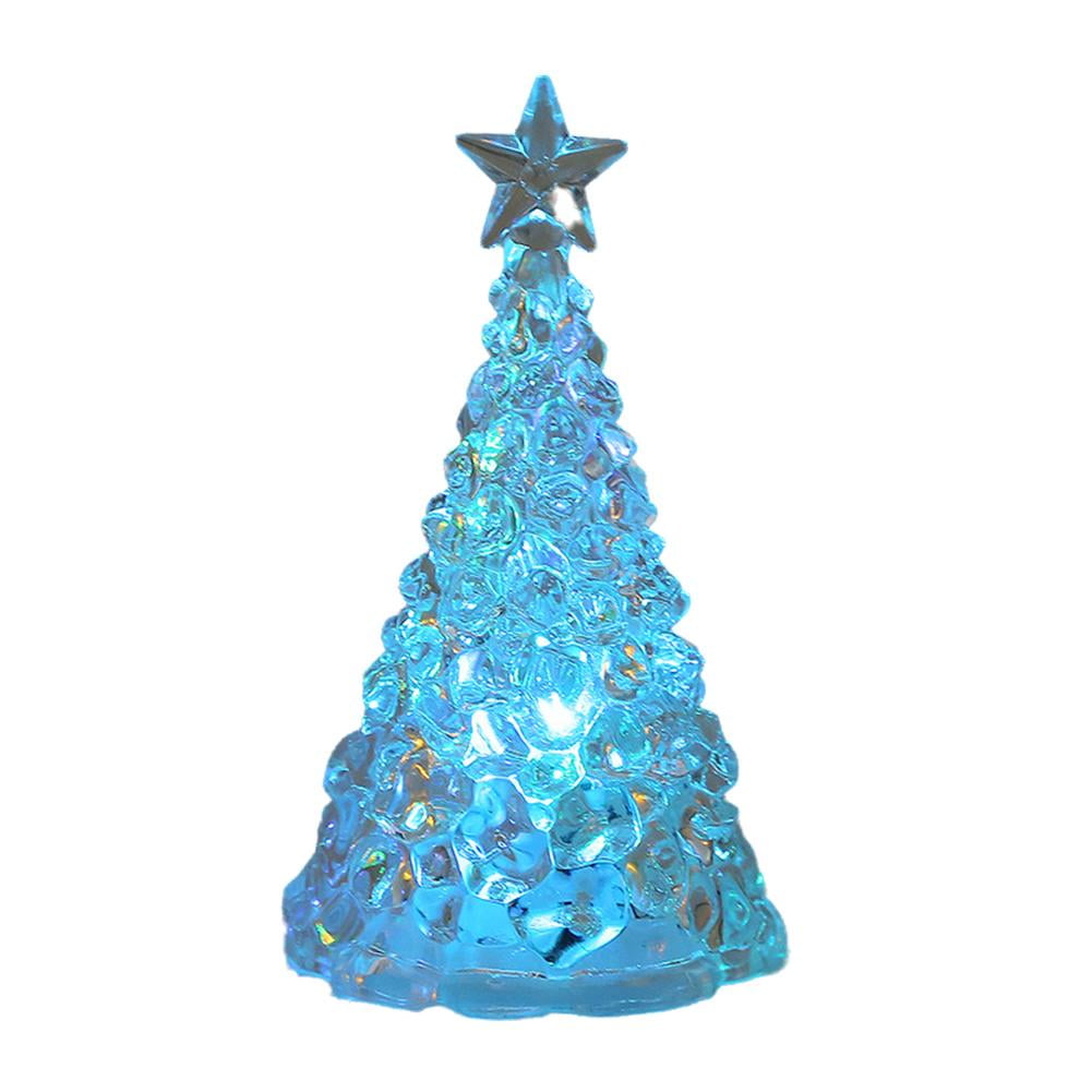 Christmas Decorations, Glass Christmas Tree, Clear Tabletop Christmas ...