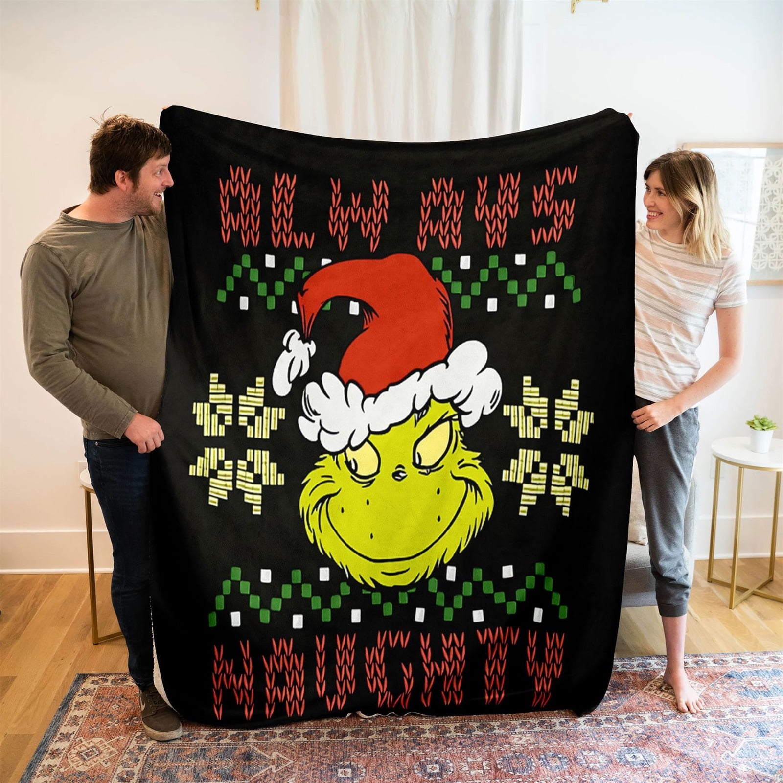 Christmas Decorations, Grinch Blanket, Grinch Throw Blanket, Grinch ...