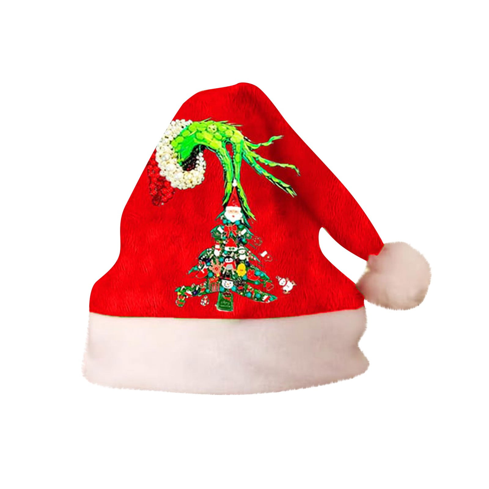 Christmas Decorations Grinch Ornaments Funny Christmas Hats, Christmas ...