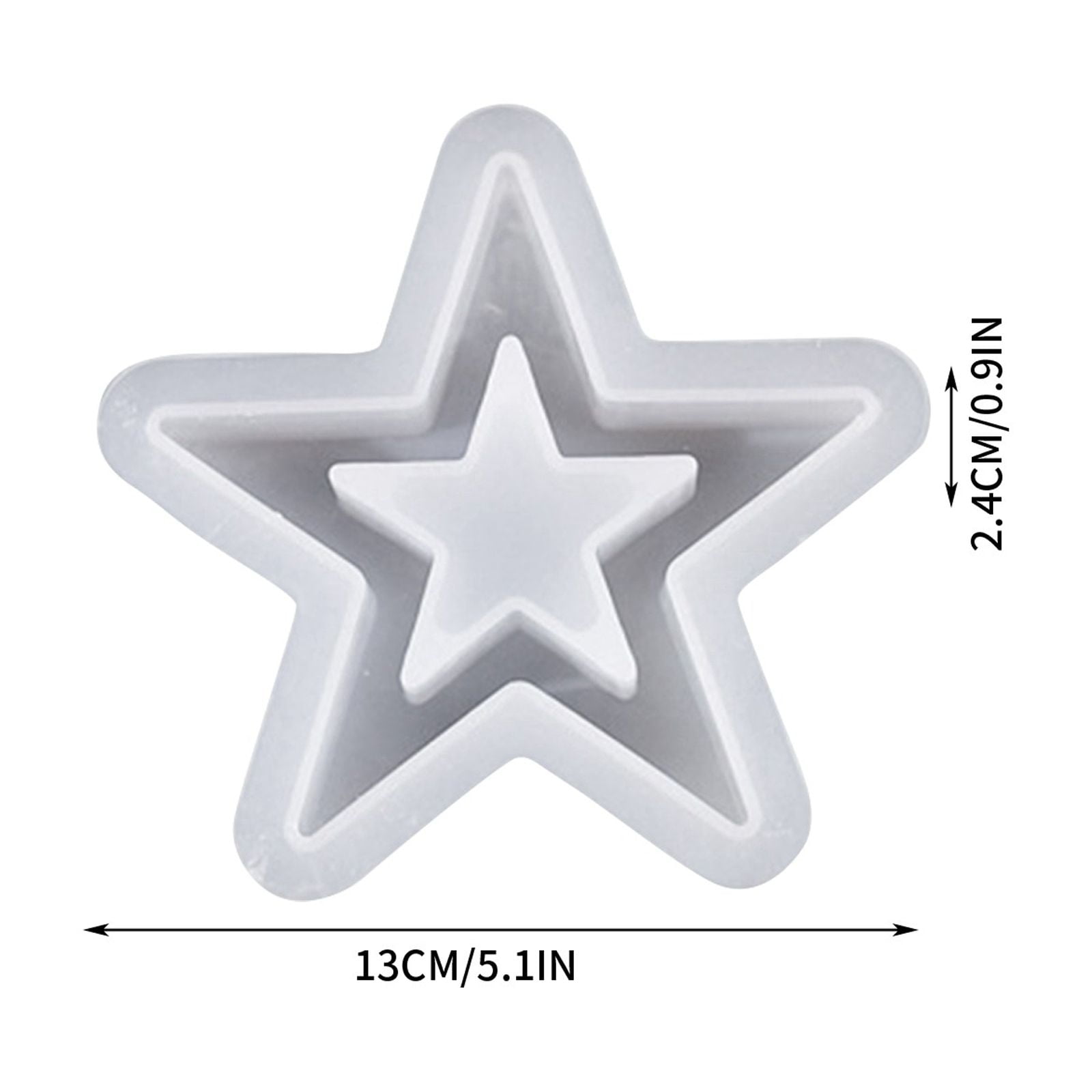 Christmas Decorations Indoor DIY Dropper Mold Hollow Star Decoration ...