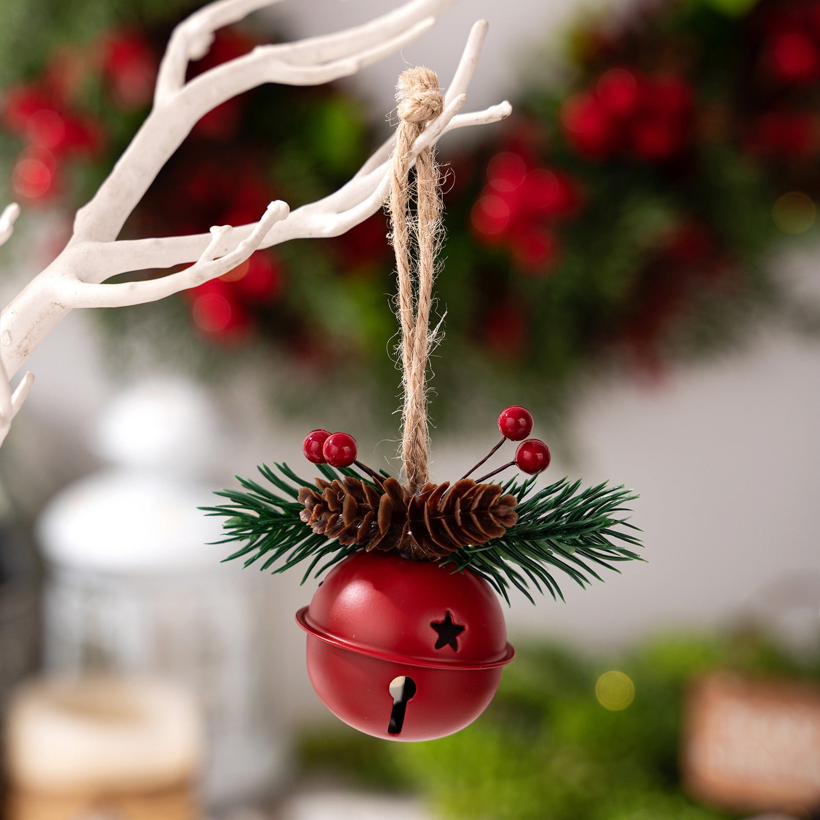 Christmas Decorations Iron Colorful Small Bells Pendants Christmas Tree ...