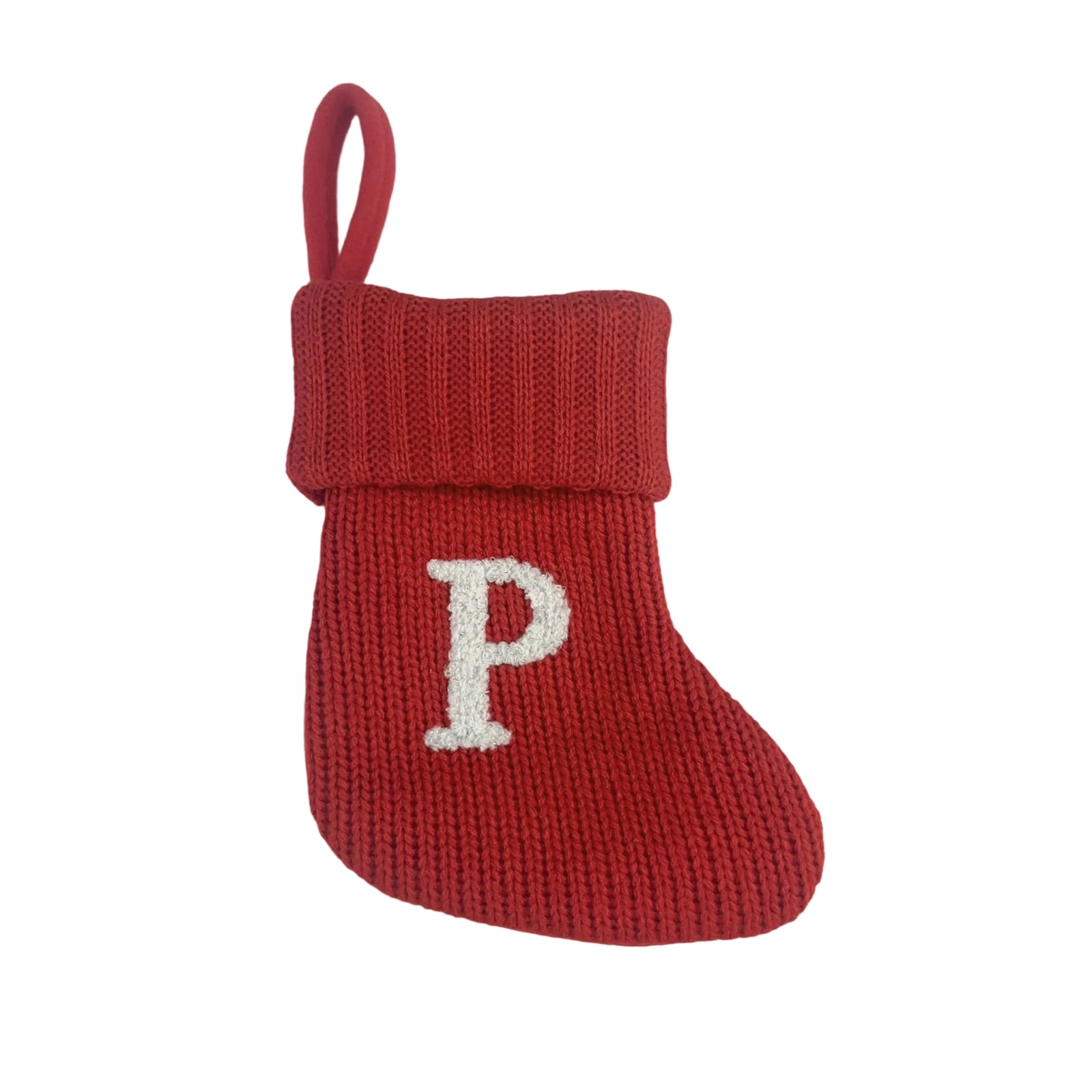 Christmas Decorations Knitted Letter Stockings Tree Ornaments Candy ...