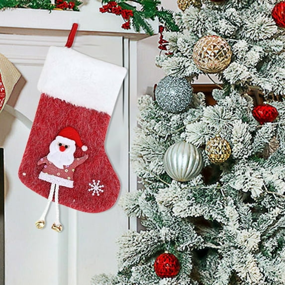 Christmas Decorations, Large Festive Stocking Hanging Holder for ...