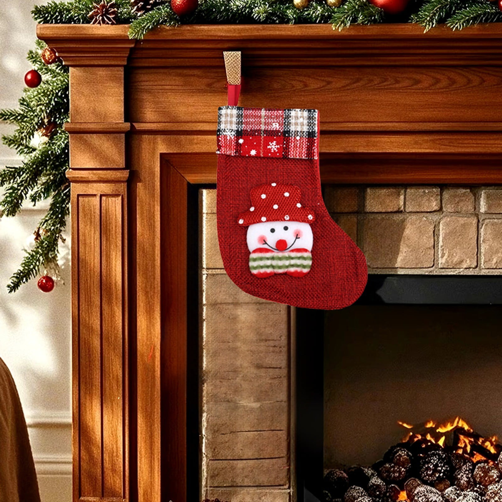 Christmas Decorations, Large Festive Stocking for Holiday and Storage ...