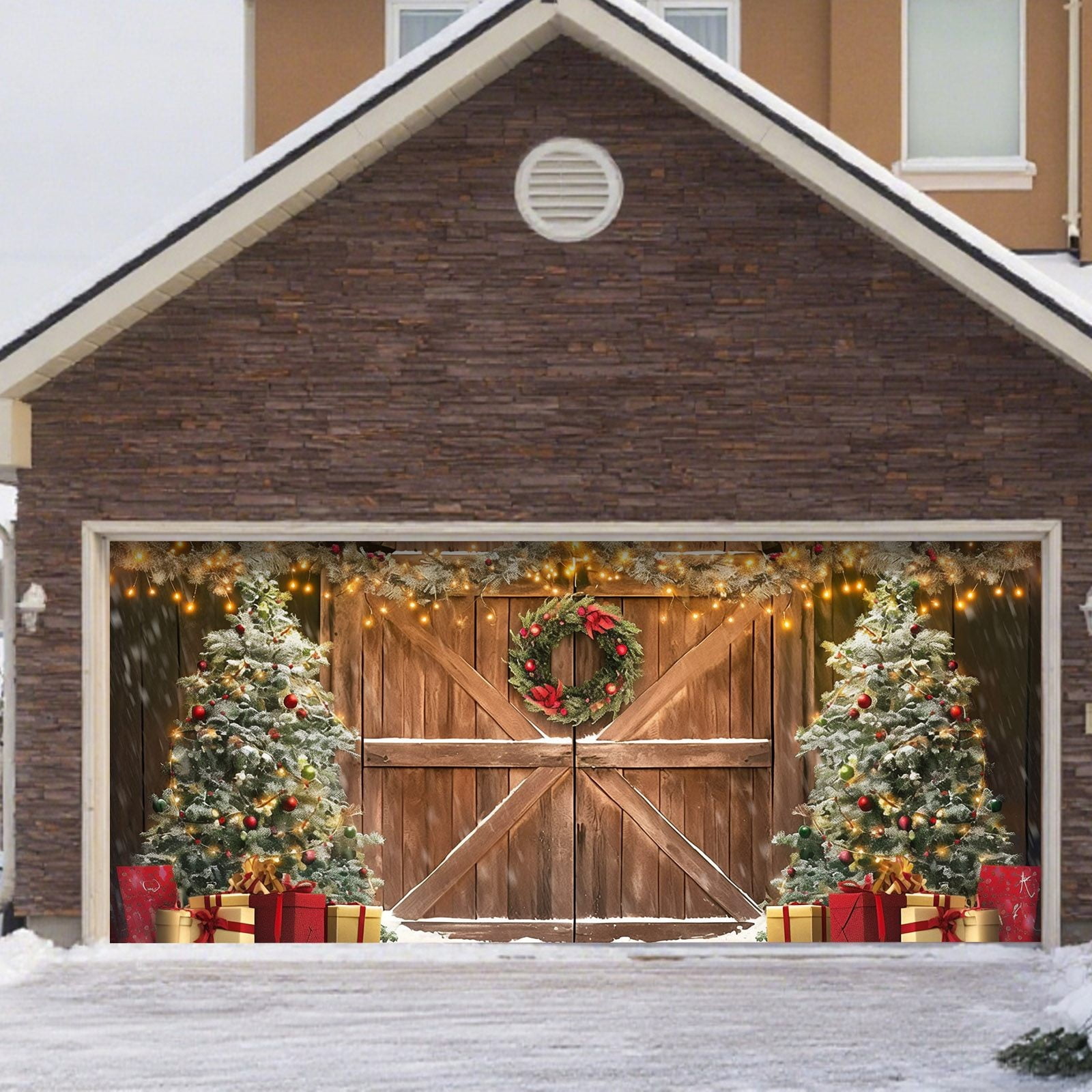 Christmas Decorations, Large Garage Door Banner Outdoor for Holiday ...