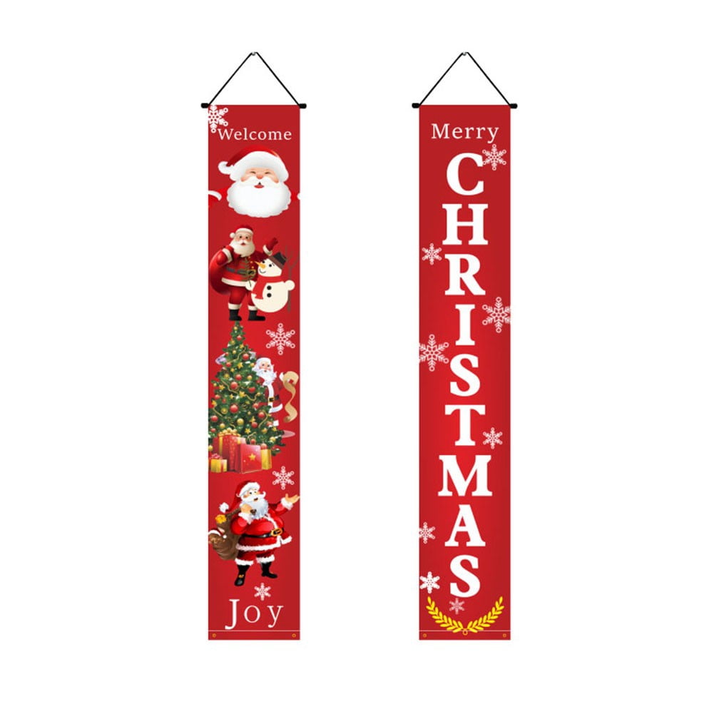 Christmas Decorations Merry Christmas Banner Xmas Porch Door Sign ...