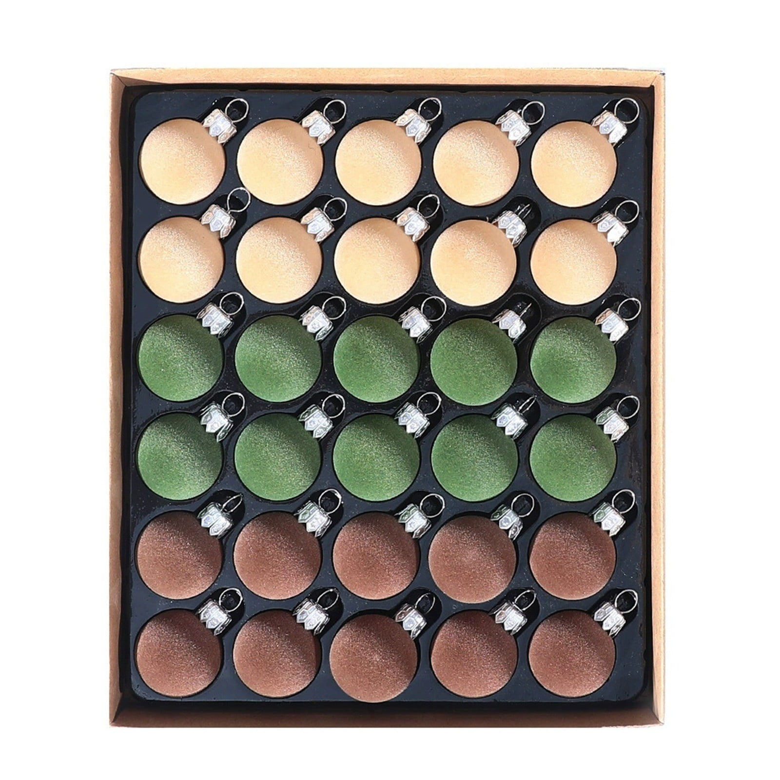 Christmas Decorations Mix and Colors 3cm/30pcs Flocking Package Pendant Multiple Six of Colors ...