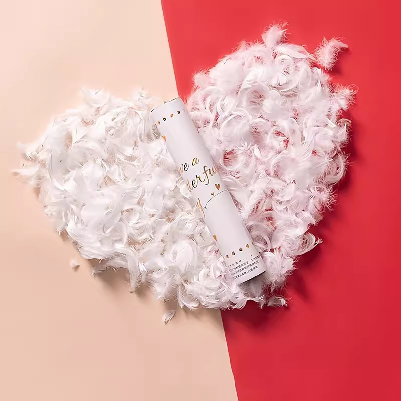 Christmas Decorations Multicolor Feather Streamer Cannons Ribbon ...