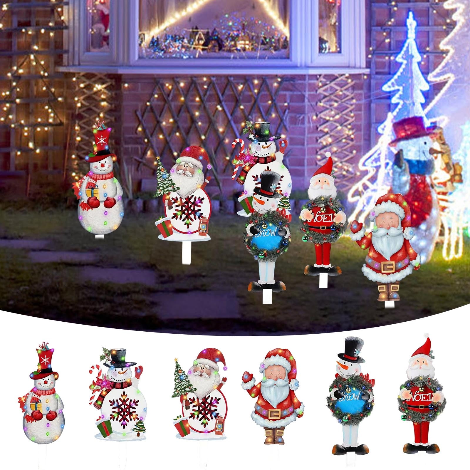 Christmas Decorations Outdoor, Christmas Garden Stake Lights, 13.5 ...