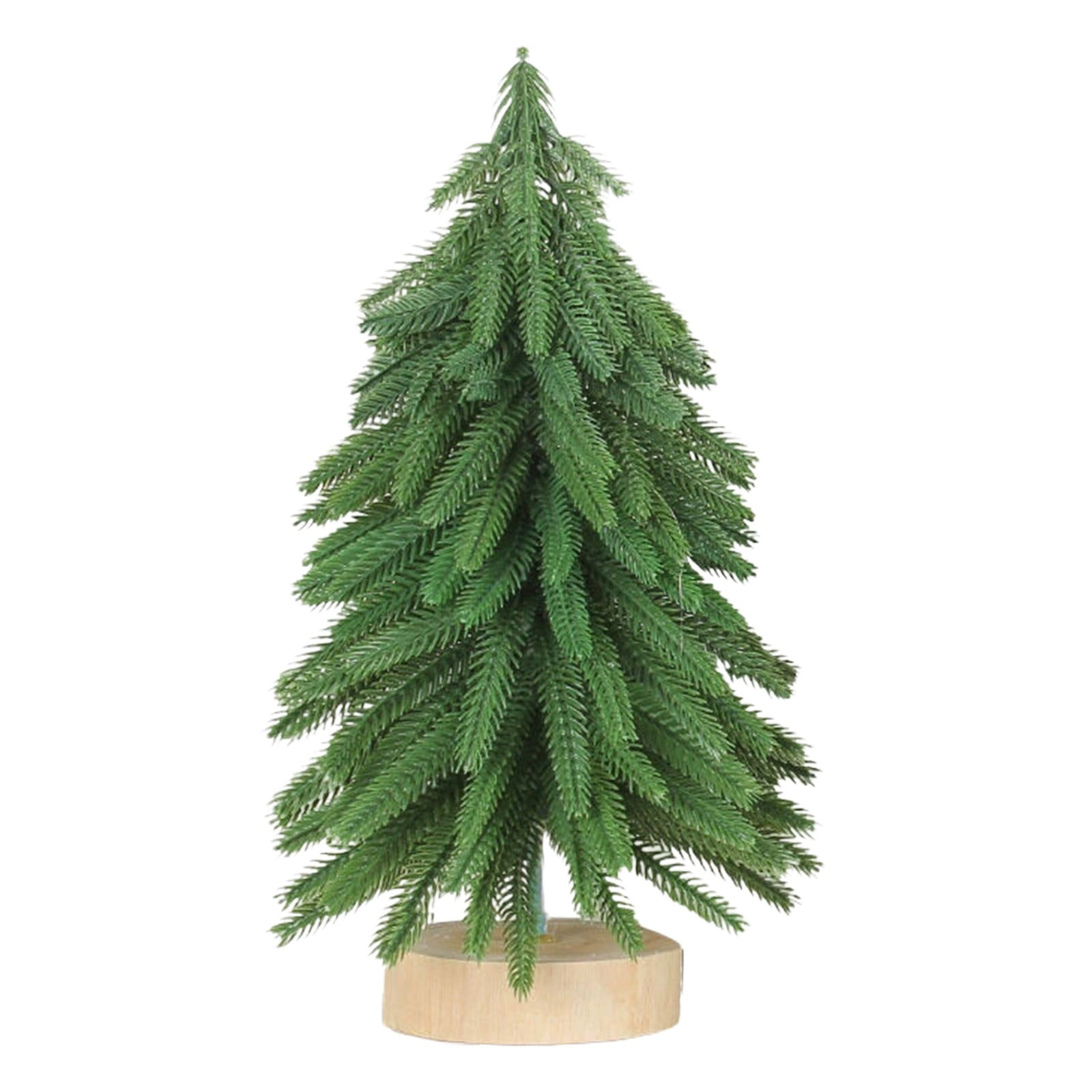 Christmas Decorations Plush Christmas Tree with Round Wooden Base, Soft ...