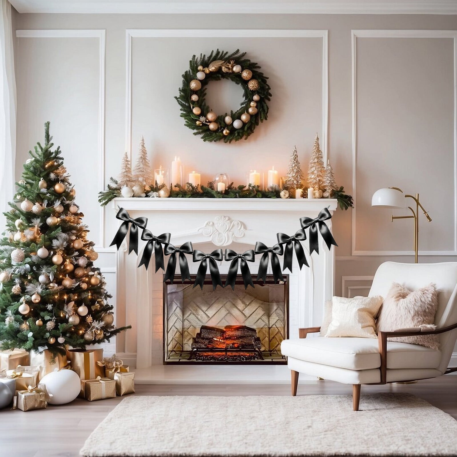 Christmas Decorations, Polyester Holiday Banner for Indoor Outdoor Wall ...