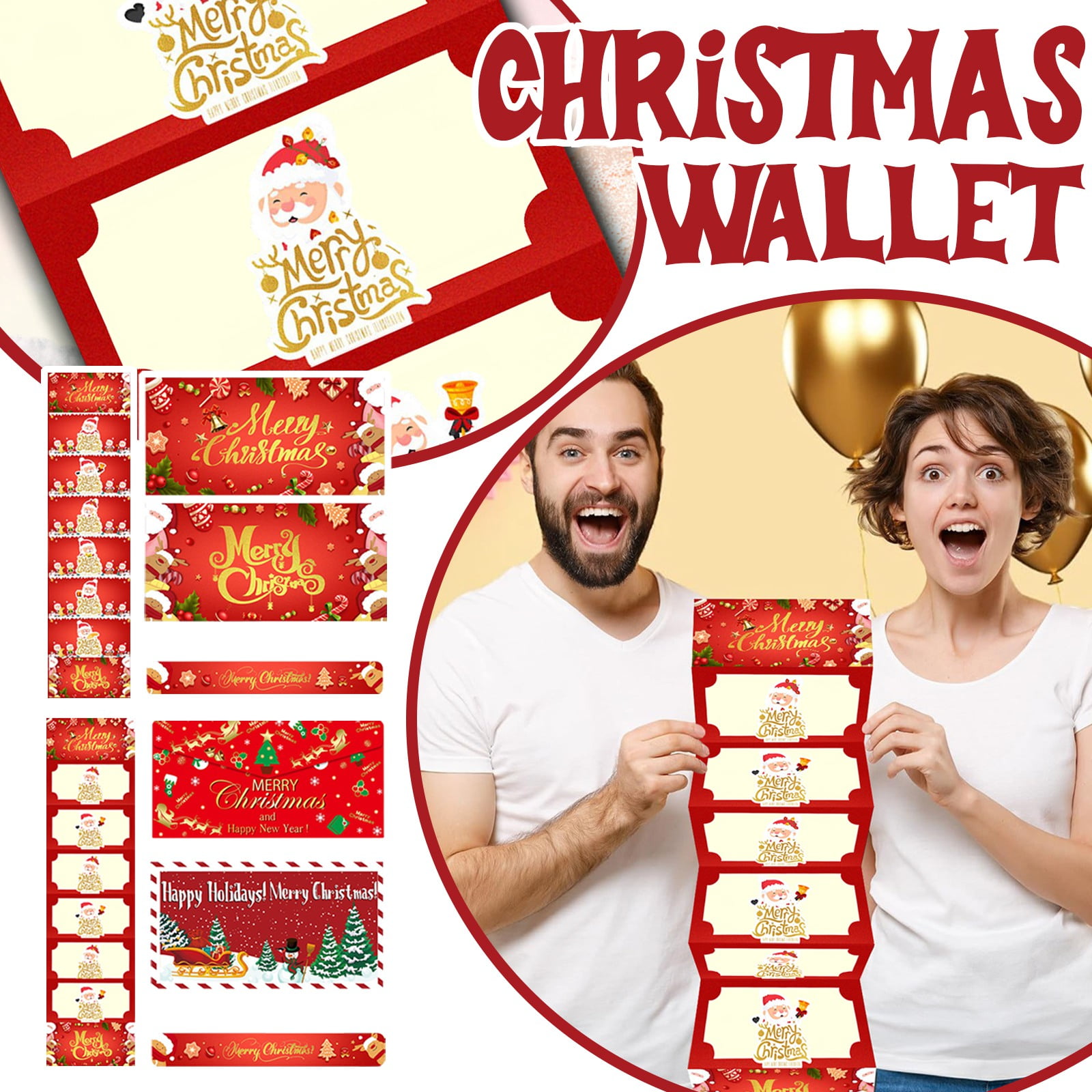 homchy Christmas Decorations Red Envelope Christmas Surprise Party ...