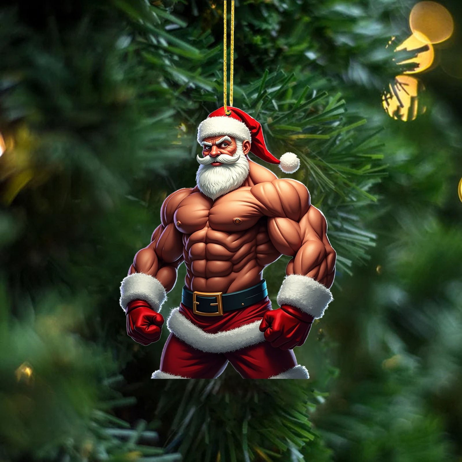 Christmas Decorations Santa Ornaments Christmas Ornaments Santa Acrylic ...